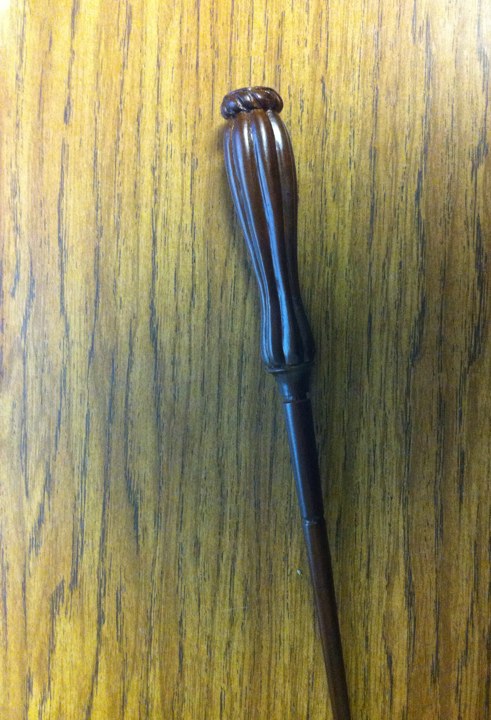 Wand-Sorcerer's Wand , Carved Straight Handle – Viking Magic